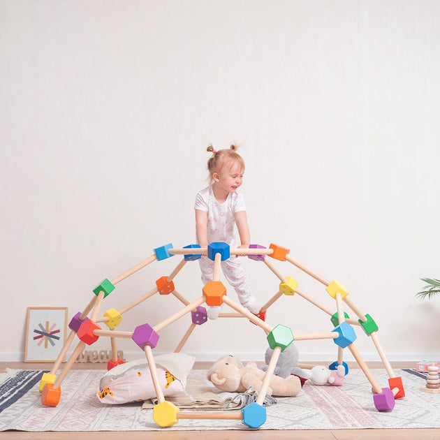 Domo Escalable de Madera para Interior – Juego Motriz Infantil – Canki