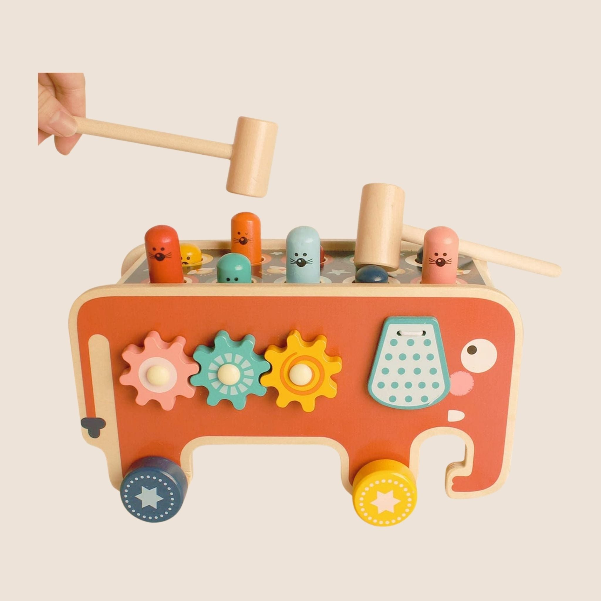 Elefante de Actividades con Martillo – Madera | Waldorf | Juego Libre ...