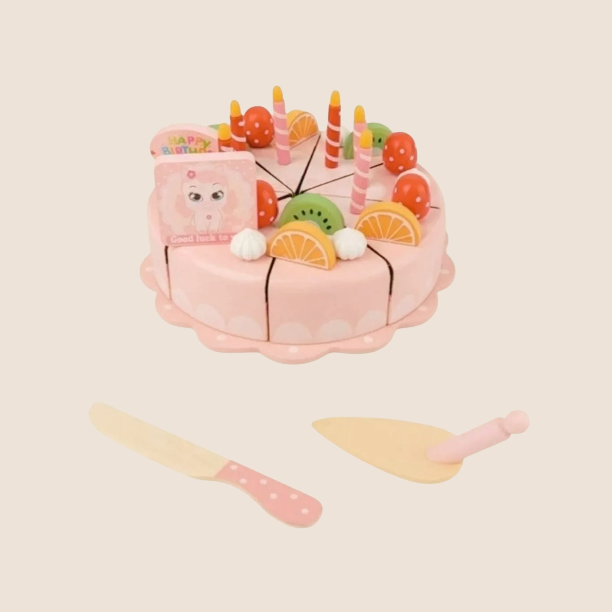 Torta de Cumpleaños de Madera – Juego de Rol | Madera | Niña – Canki